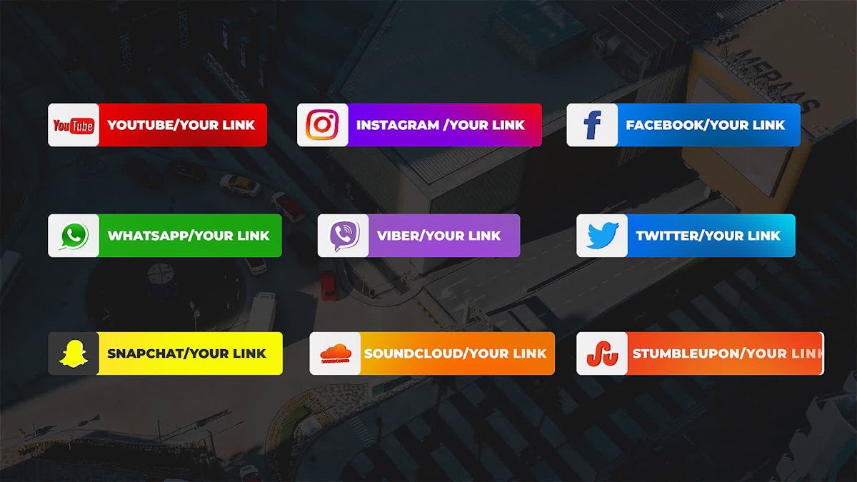 Social Media X Lowerthirds • Premiere Pro Template • Uppbeat