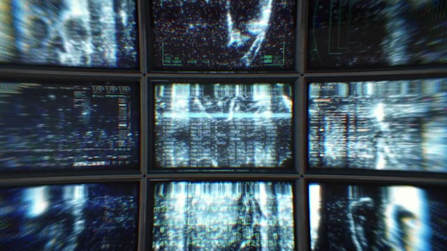 CCTV Wall of Screens • Motion Graphics Template • Uppbeat