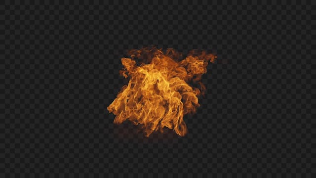 Blockbuster Wall Fire Effect on Alpha • Motion Graphics Template • Uppbeat