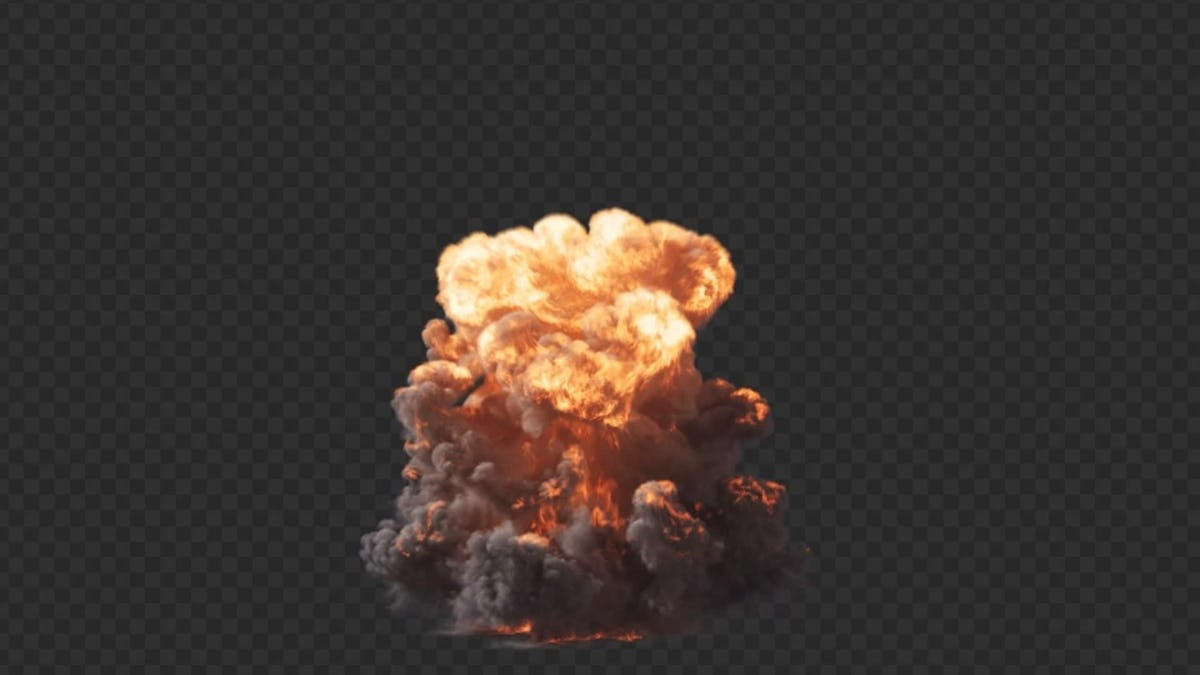 High-Impact Blast Side View on Alpha • Motion Graphics Template • Uppbeat