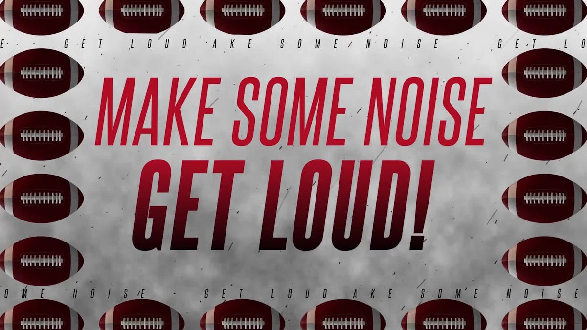 American Football Get Loud - Yellow Text • Free Motion Graphics ...