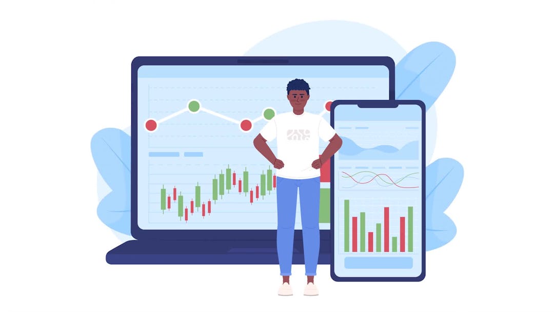 Animated Stock Trends Loader • Motion Graphics Template • Uppbeat