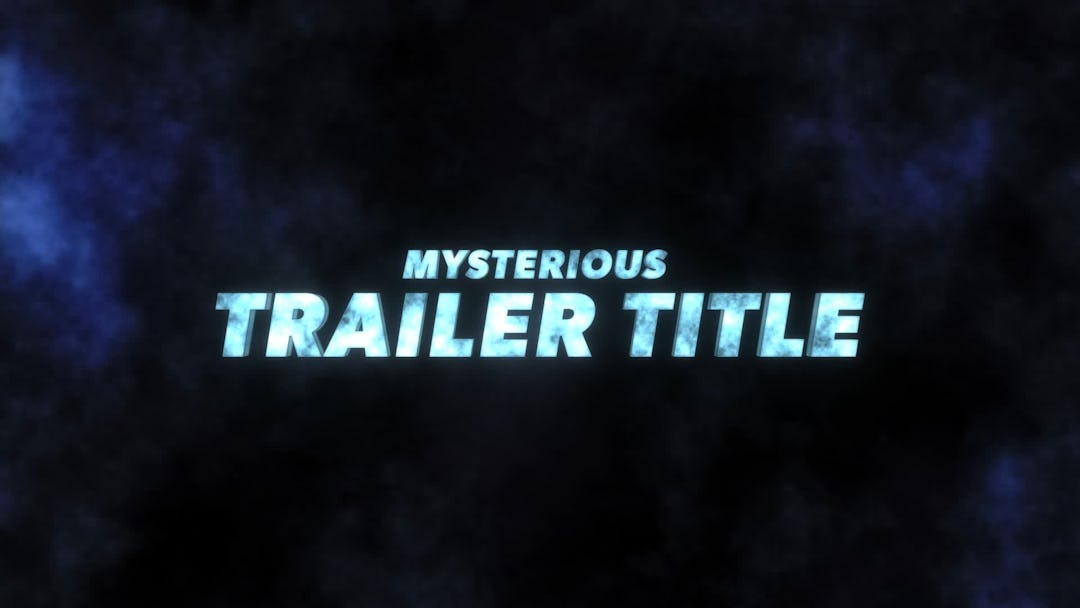 Cinematic Movie Silver Title • After Effects Template • Uppbeat