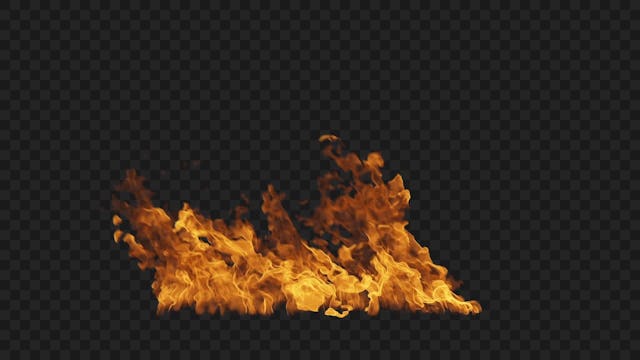 Blockbuster Wall Fire Effect on Alpha • Motion Graphics Template • Uppbeat