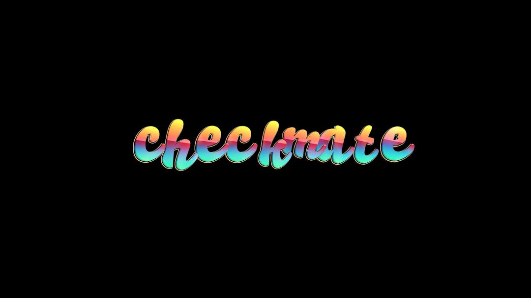 Checkmate - Cartoon Text • Motion Graphics Template • Uppbeat