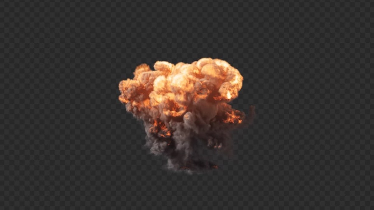 High-Impact Blast Side View on Alpha • Motion Graphics Template • Uppbeat