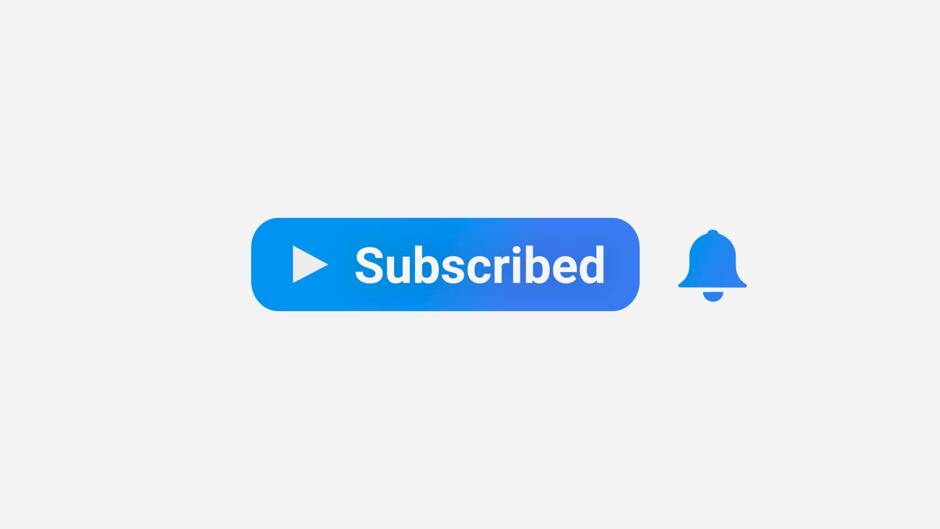 Classic Red Subscribe Button • Free Motion Graphics Template • Uppbeat