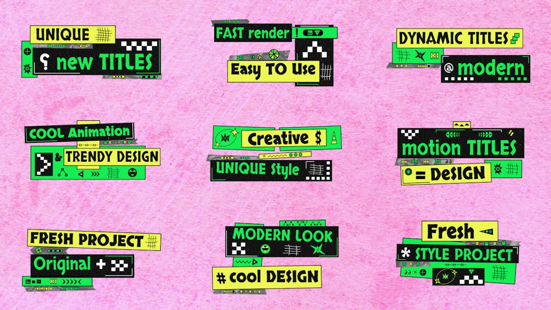 Black Titles • Free Premiere Pro Template • Uppbeat