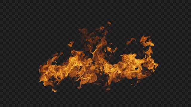Blockbuster Wall Fire Effect on Alpha • Motion Graphics Template • Uppbeat
