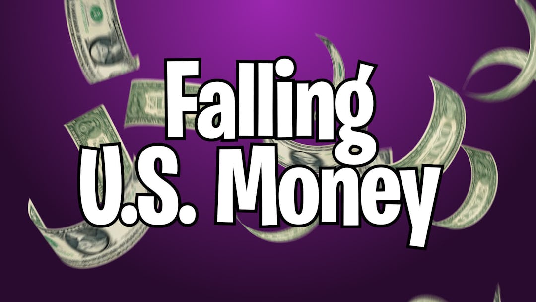 Falling UK Money • Motion Graphics Template • Uppbeat