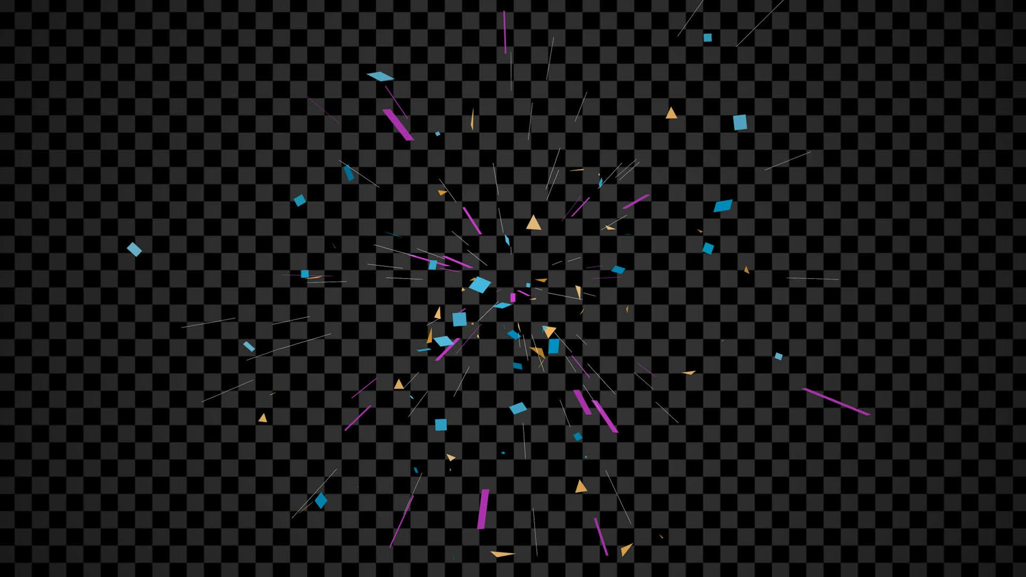 Crazy Confetti Cannon On Alpha • Motion Graphics Template • Uppbeat