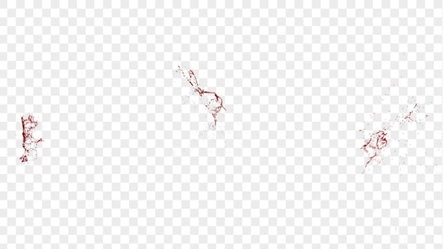 Gore Effect Blood Splatter Pack on Alpha • Motion Graphics Template ...