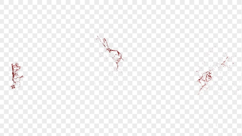 Gore Effect Blood Splatter Pack on Alpha • Motion Graphics Template ...