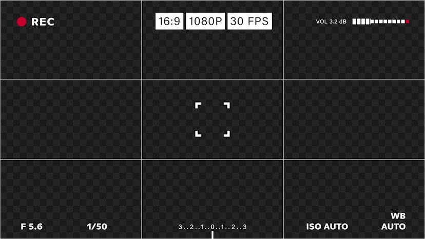 Interface Camera Recording Overlay • Motion Graphics Template • Uppbeat