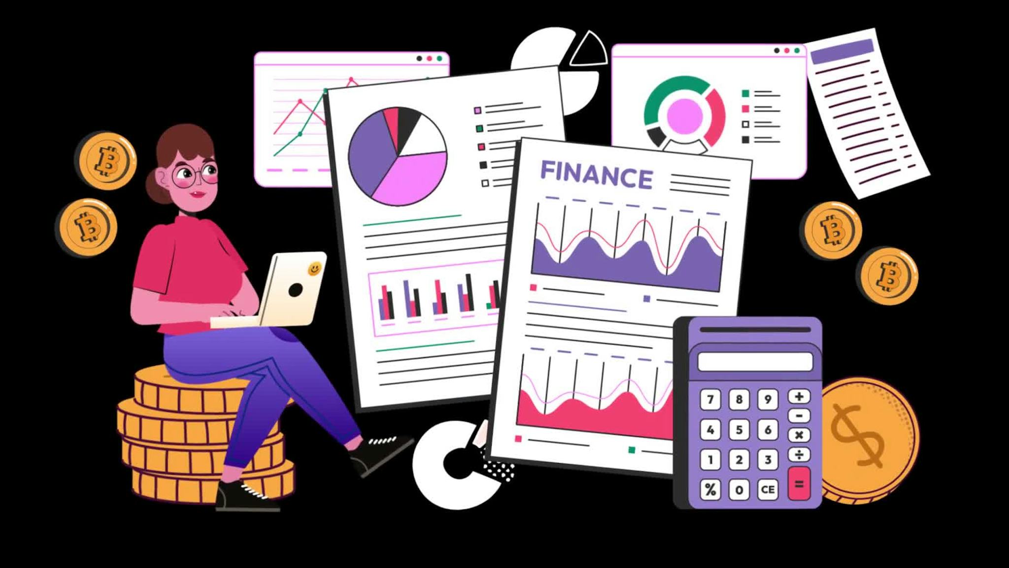 Economy Sticker Drag and Drop • Motion Graphics Template • Uppbeat