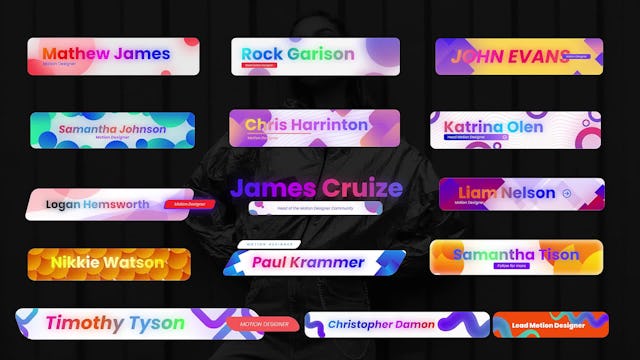 Clean Gradient Lower Third • After Effects Template • Uppbeat