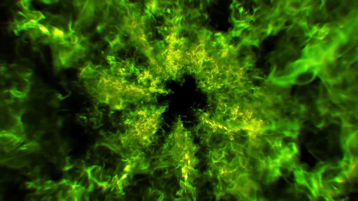 Green Magic Energy Spin Background • Motion Graphics Template • Uppbeat