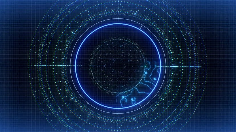 Blue Signal Sweep Background • Motion Graphics Template • Uppbeat