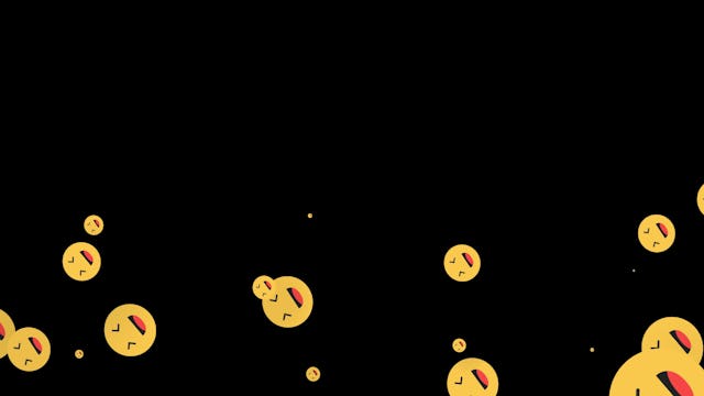 Love Emoji Particles Overlay - Bottom to Top • Motion Graphics Template ...
