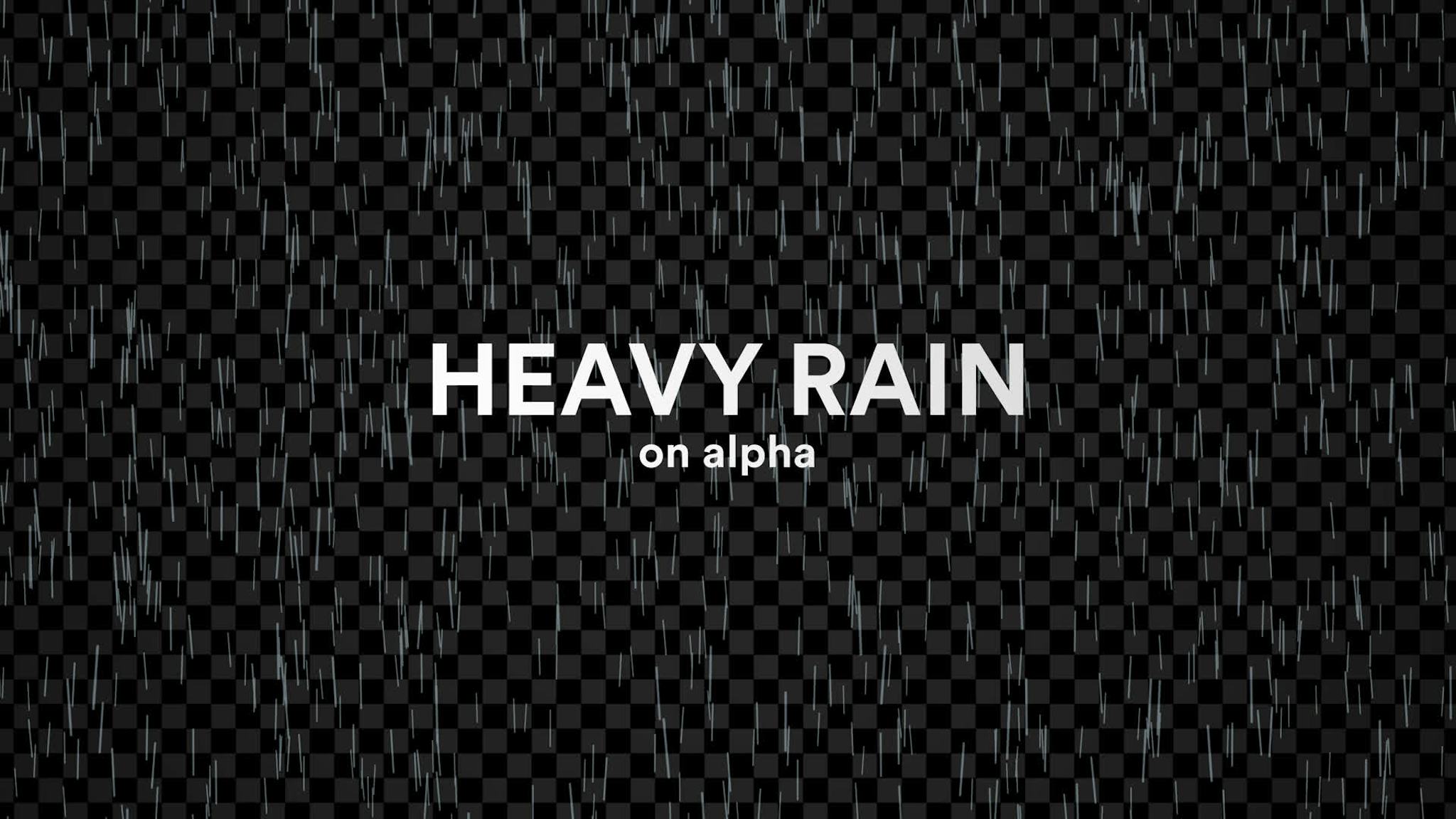 Simple Rainfall Overlay • Free Motion Graphics Template • Uppbeat