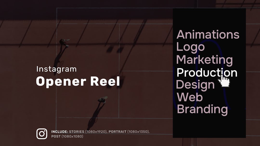 Instagram Dispersion Typography Posters • After Effects Template • Uppbeat