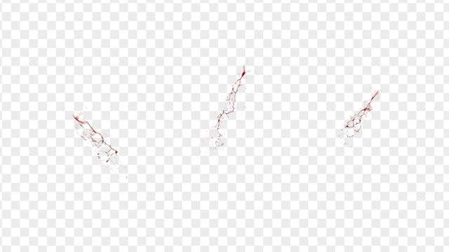 Dramatic Blood Splatter Overlay on Alpha • Motion Graphics Template ...