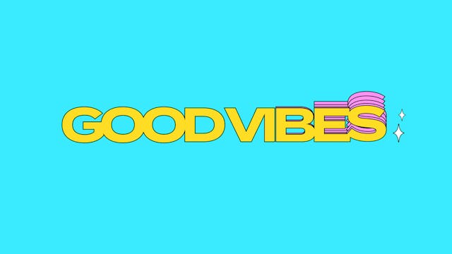 Kinetic Text Animated Floating Good Vibes • Motion Graphics Template ...