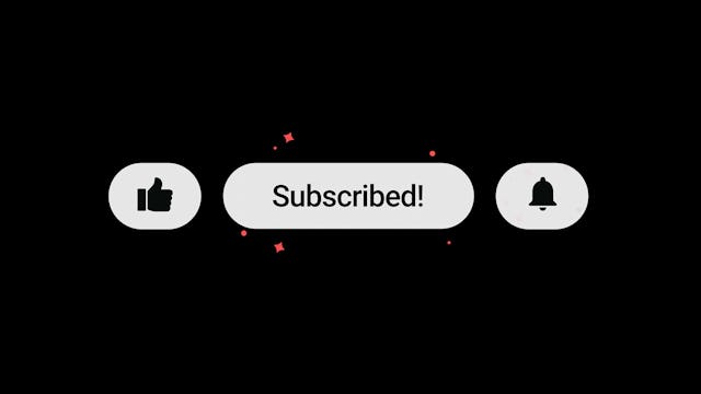 Classic Red Subscribe Button • Free Motion Graphics Template • Uppbeat