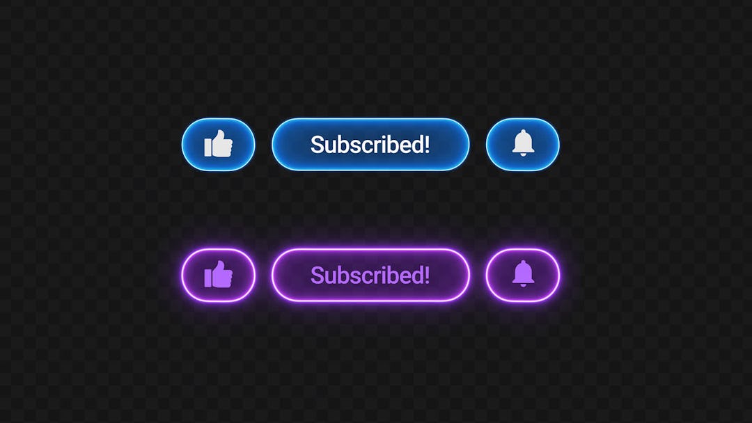 Classic Red Subscribe Button • Free Motion Graphics Template • Uppbeat