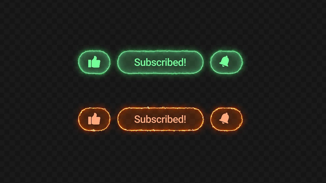 Classic Red Subscribe Button • Free Motion Graphics Template • Uppbeat
