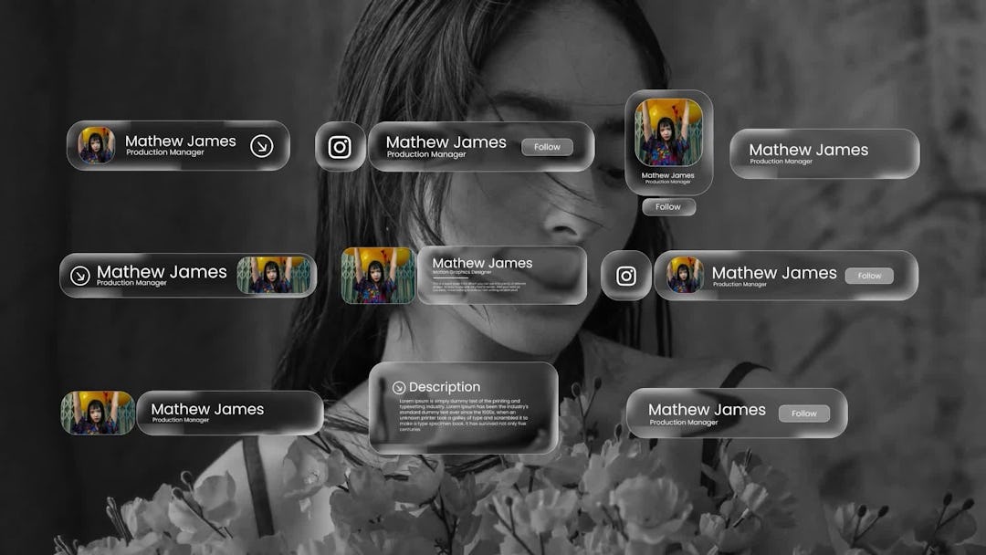 Liquid Glass Ui Elements • Premiere Pro Template • Uppbeat