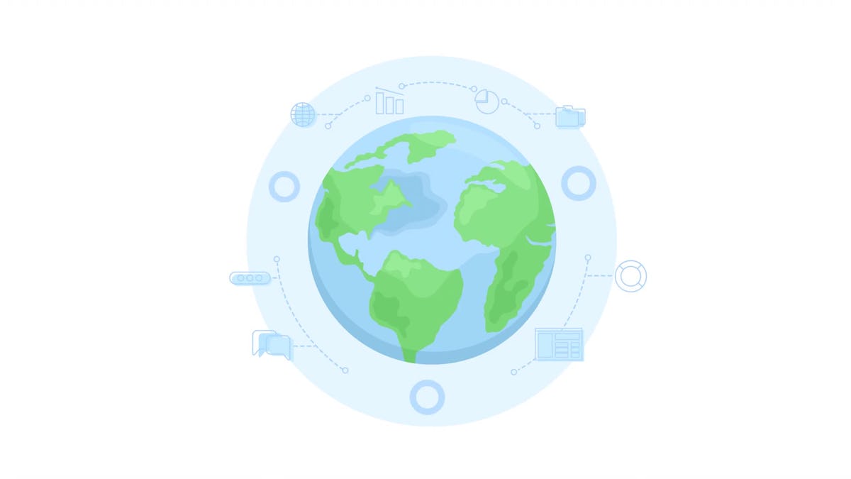 International Data Transfer Line Animation • Motion Graphics Template ...