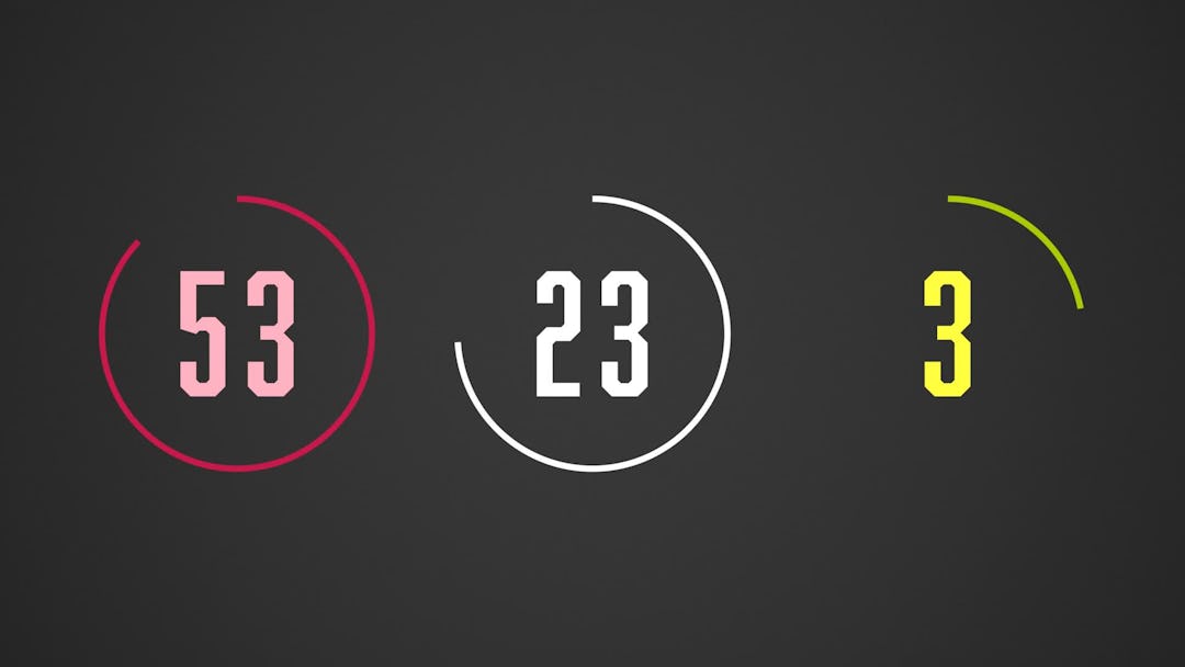 Shatter-Effect Countdown Timer • After Effects Template • Uppbeat