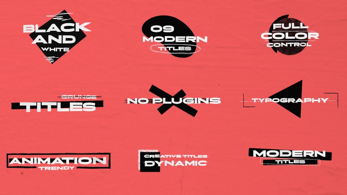 Minimalist Clean Titles Simple • Free After Effects Template • Uppbeat