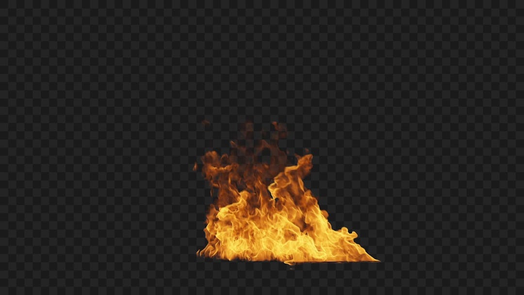 Movie Top View Fire VFX on Alpha • Motion Graphics Template • Uppbeat