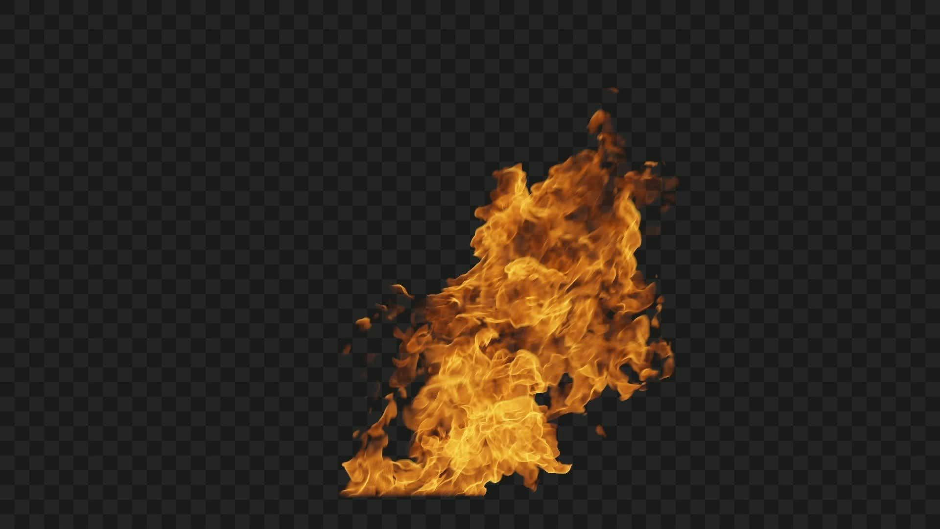 Movie Bonfire Fire Vfx On Alpha • Motion Graphics Template • Uppbeat