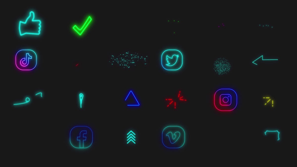 Like Emoji Particles Overlay • Motion Graphics Template • Uppbeat