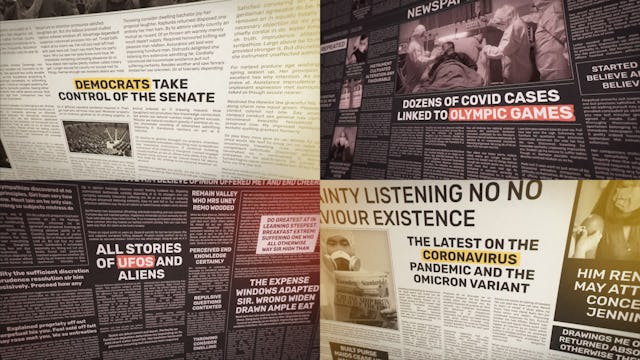 Newspaper Titles • Premiere Pro Template • Uppbeat