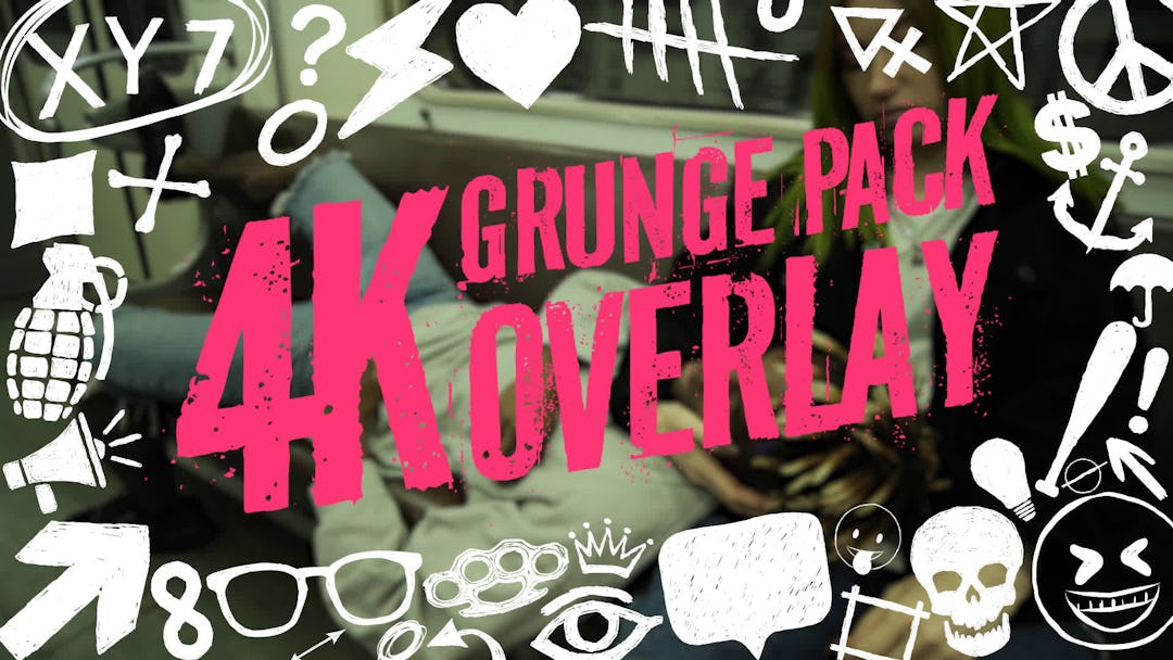 Grunge Pack Overlay • After Effects Template • Uppbeat