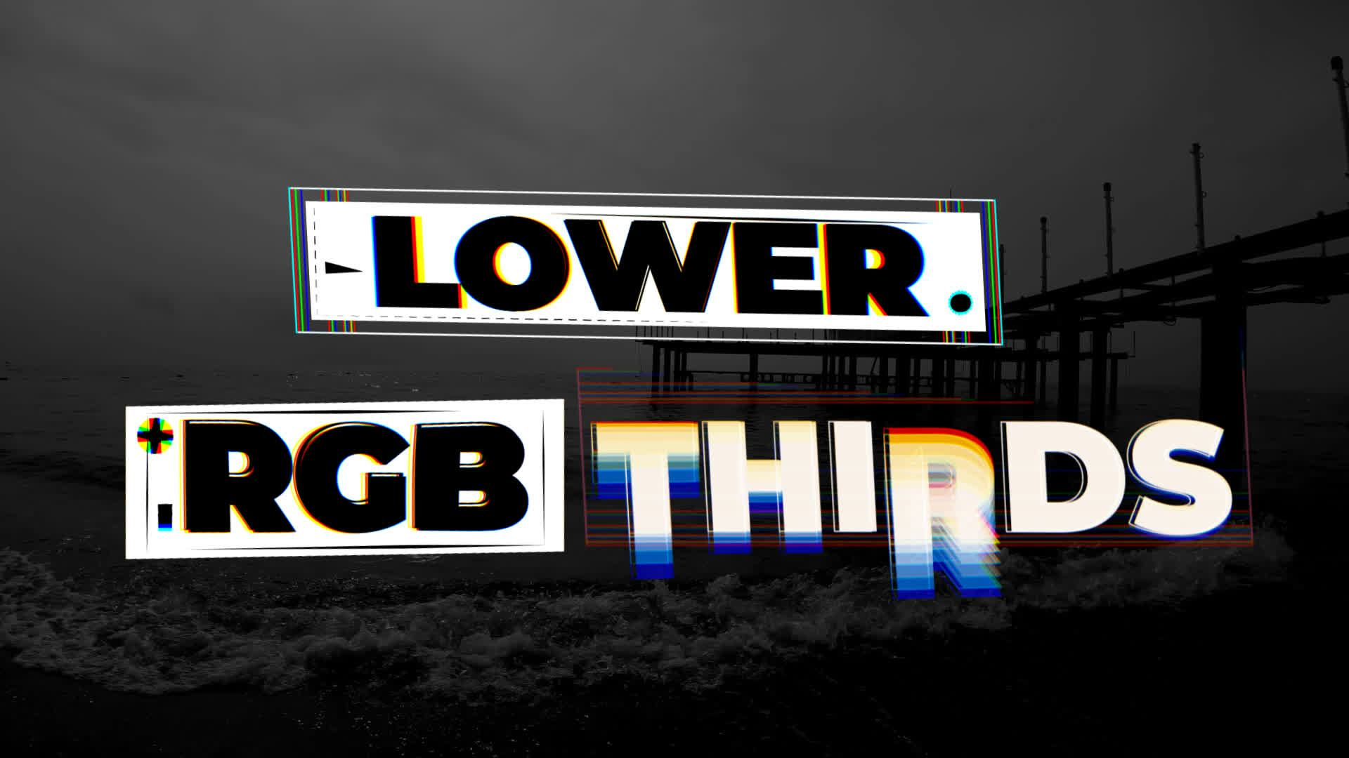 Pack Of Glow Lower Thirds On Alpha • Motion Graphics Template • Uppbeat