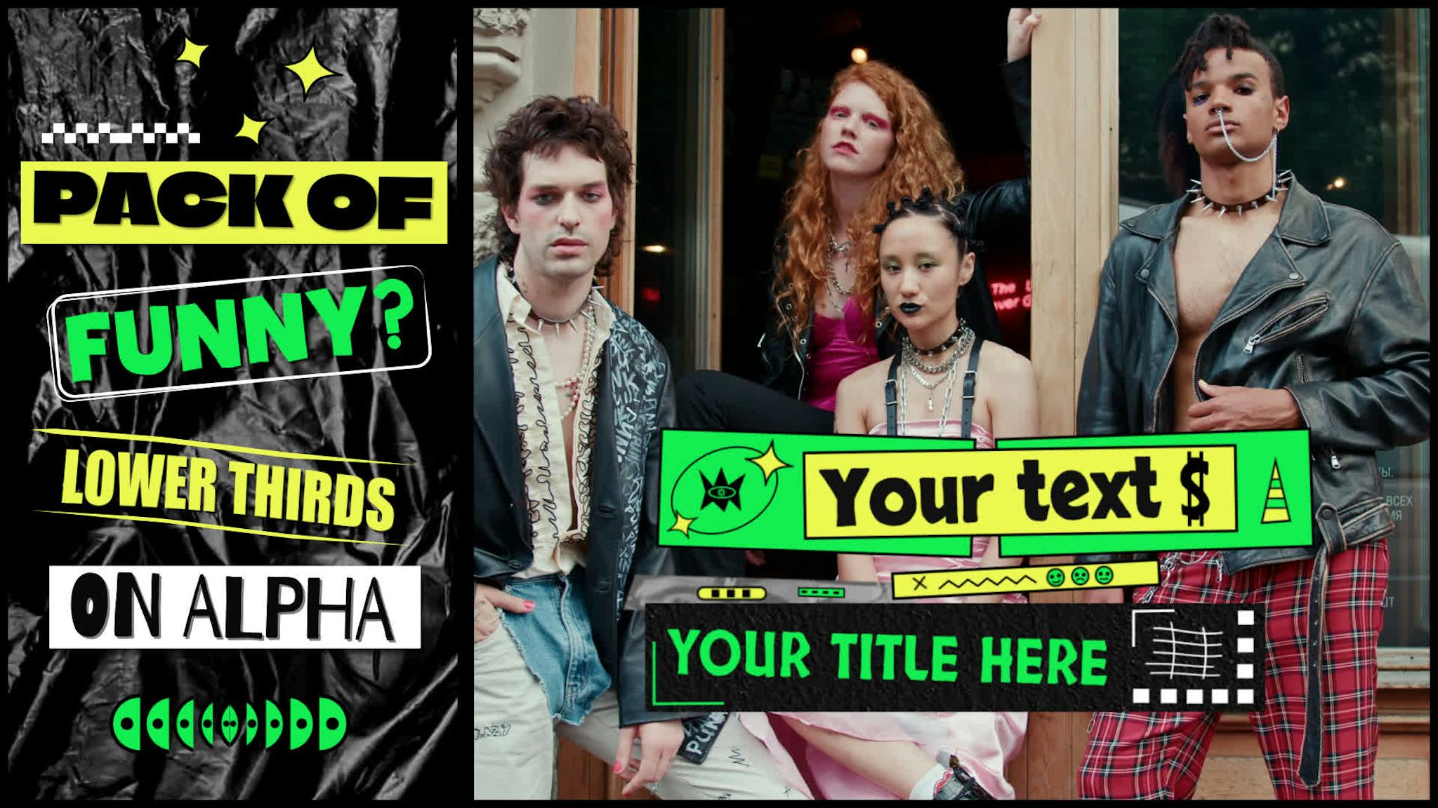 Pack Of 10 RGB Lower Thirds On Alpha • Free Motion Graphics Template ...