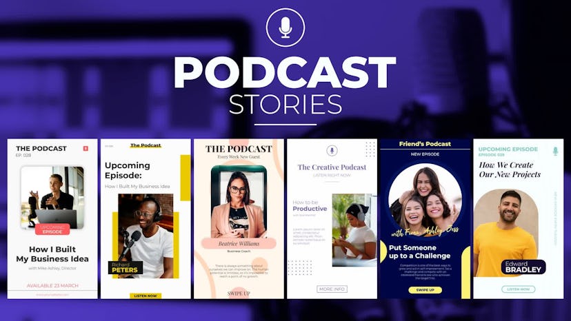 Podcast Interview Stories • Premiere Pro Template • Uppbeat