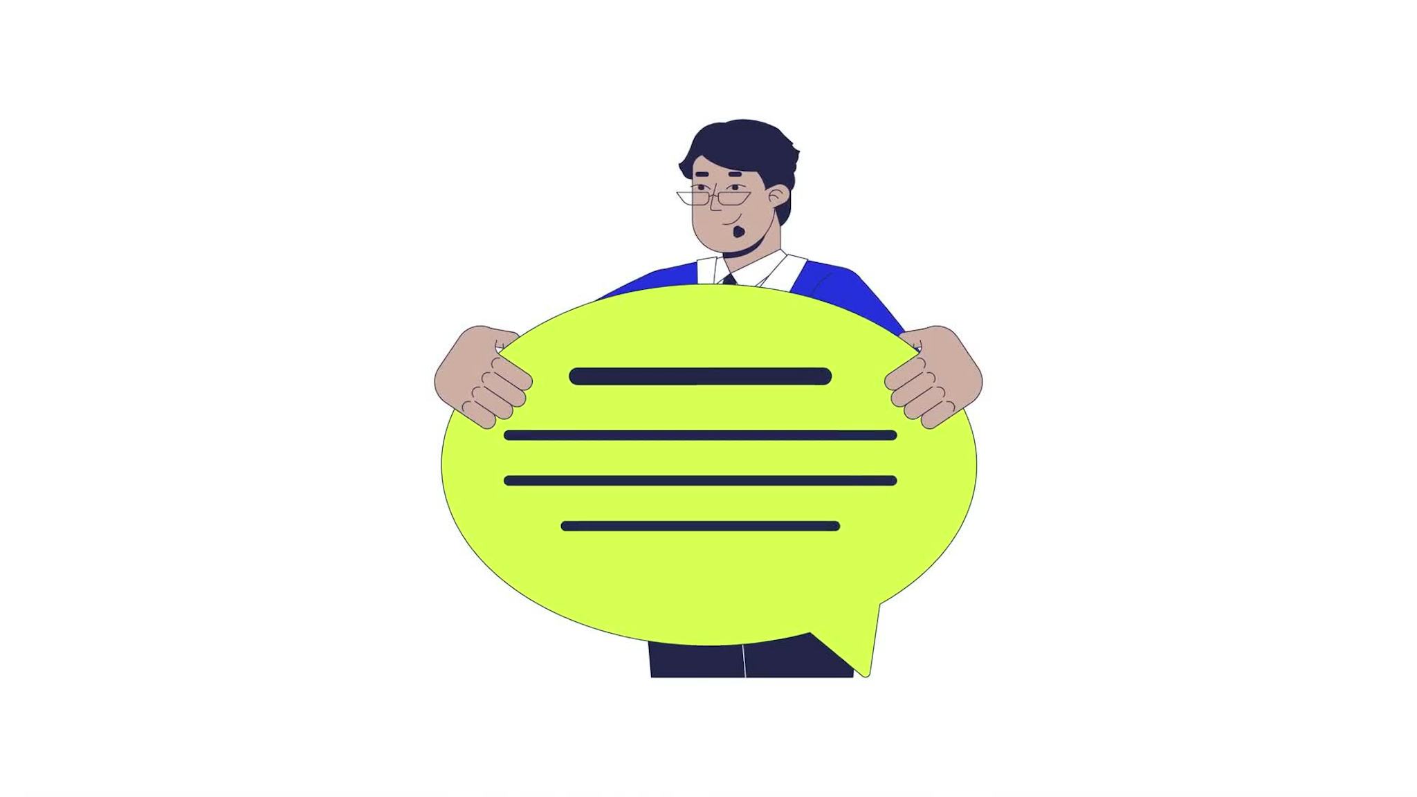 Corporate Teamwork Line 2D Animation • Motion Graphics Template • Uppbeat