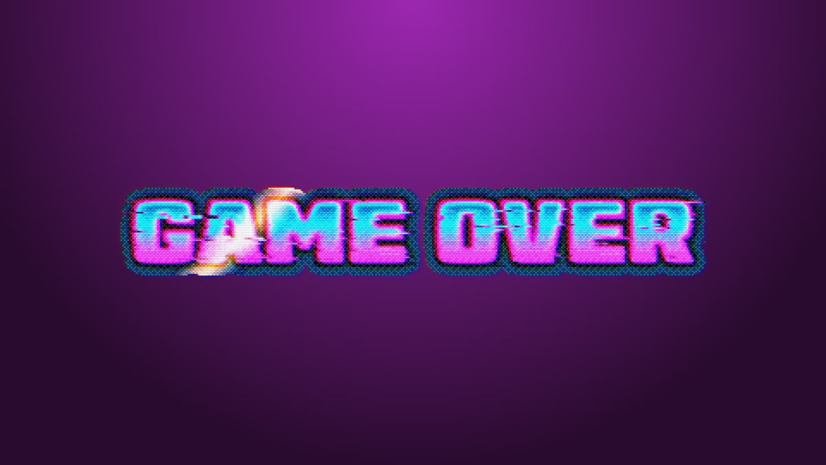Retro Pink 3D "Game Over" • Motion Graphics Template • Uppbeat