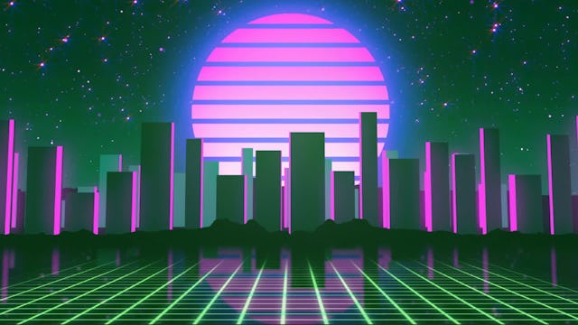 Retro Chrome Synthwave • After Effects Template • Uppbeat