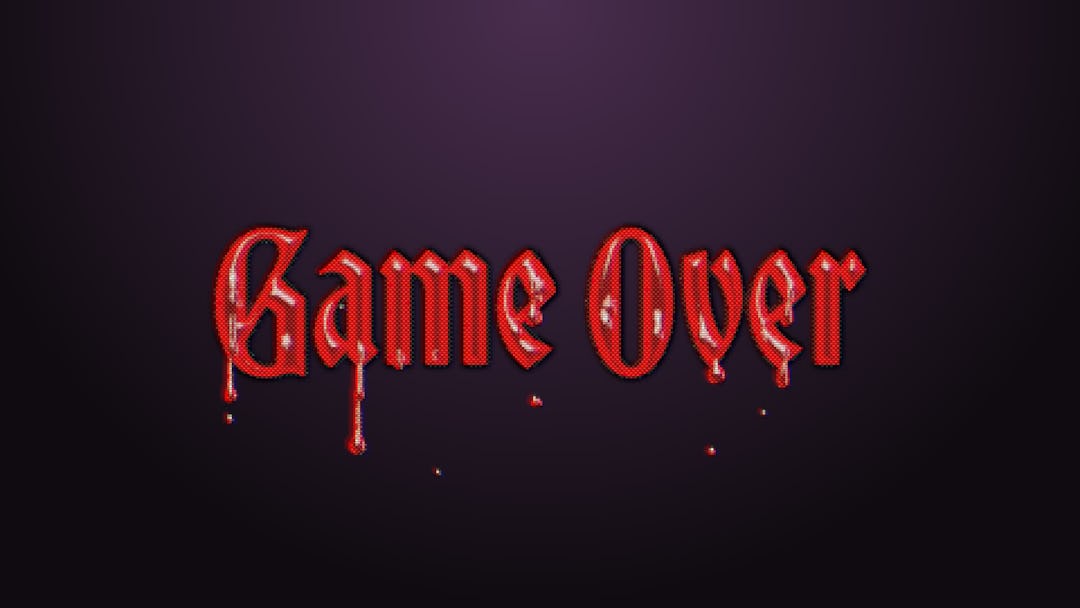 Retro Pink 3D "Game Over" • Motion Graphics Template • Uppbeat