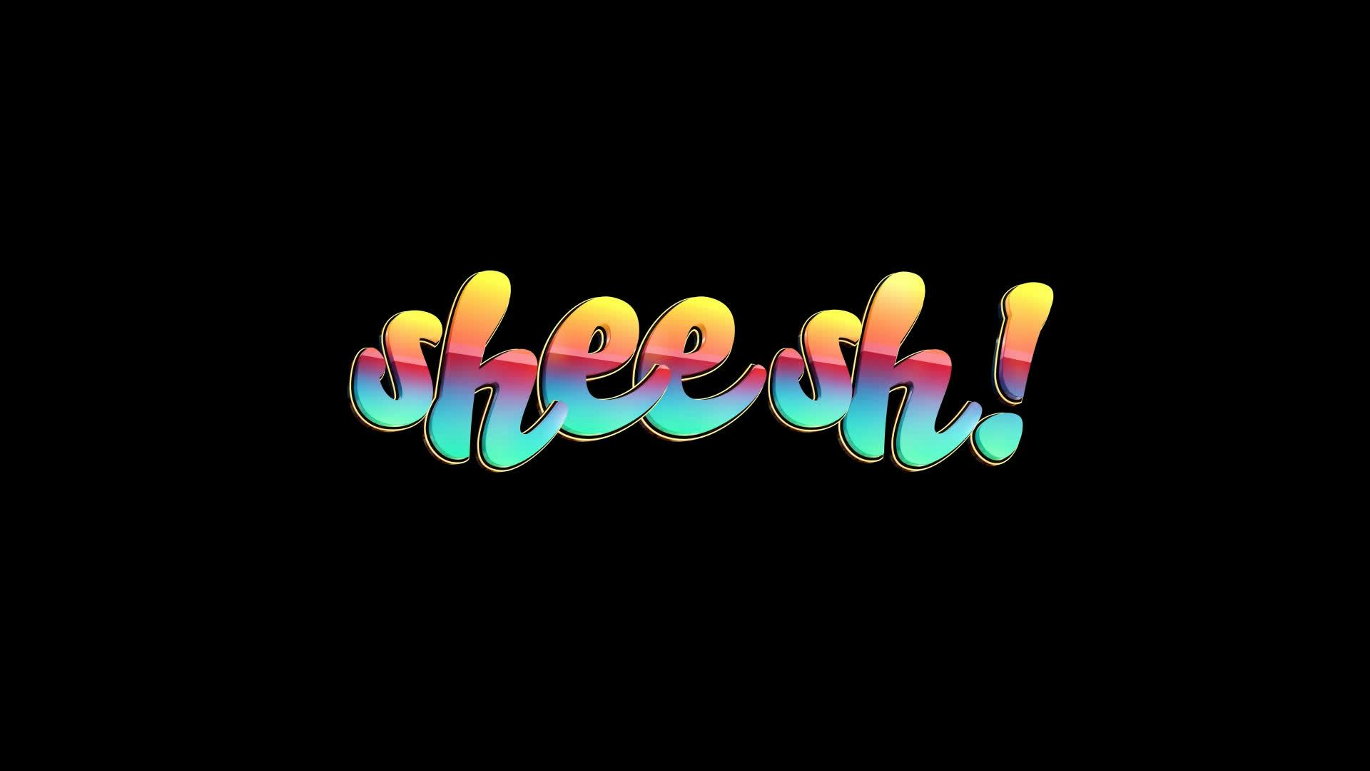 Sheesh - Cartoon Text • Motion Graphics Template • Uppbeat
