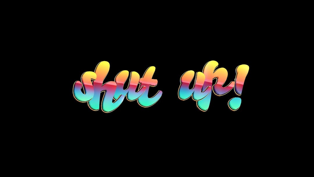 Shut Up Reaction • Motion Graphics Template • Uppbeat