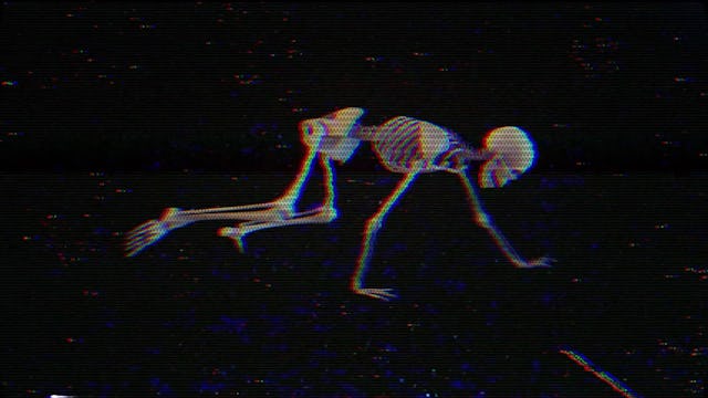 Skeleton Creeping Old VHS Footage • Motion Graphics Template • Uppbeat