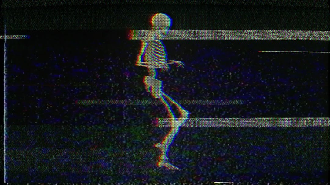 Skeleton Crawl Old VHS Footage • Motion Graphics Template • Uppbeat
